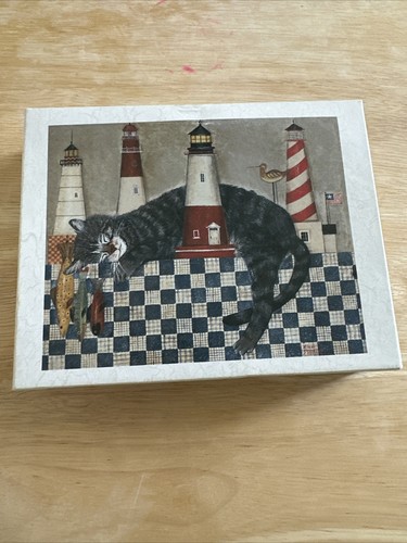 Ellen Stouffer Art Naptime Cat Vintage 2004 Lang Primitives Note Card ...