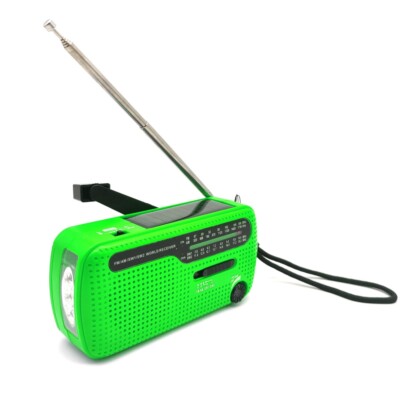 Fit4Blackout Solar Emergency Radio Green Dynamo Multifunctional FM AM ...
