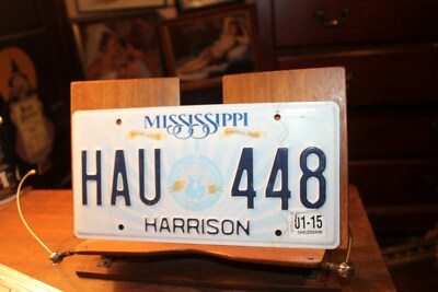 2015 Mississippi License Plate Harrison County HAU 448 | eBay