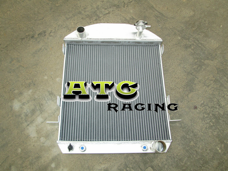 3 Row Aluminum Radiator For Model-T Chevy engine T-Bucket 1924 1925 ...