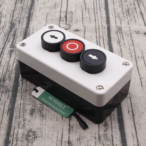 push Button Station up/down arrows + stop button, hoist, roller shutter ...