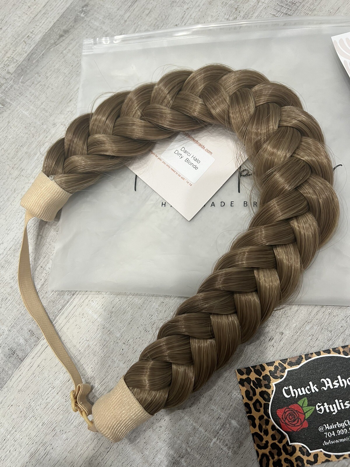 Elegant Synthetic Braided Headband Hairpiece Braid Hair Band Hair ...
