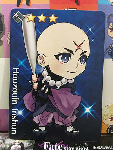 Hōzōin Inshun Lancer Fate/Grail League Card FGO Grand Order | eBay