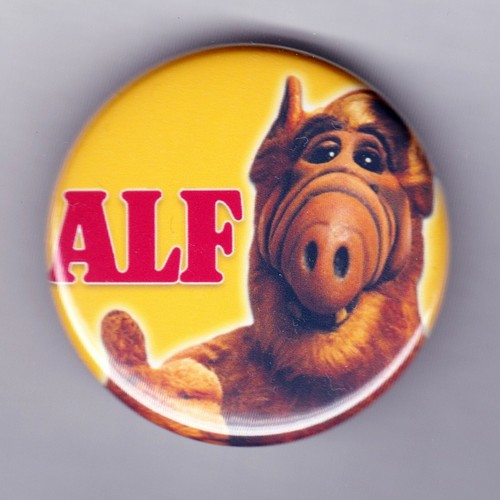 ALF - RETRO Badges & Magnets - New Rare 80's Button Pin Alien Life Form ...
