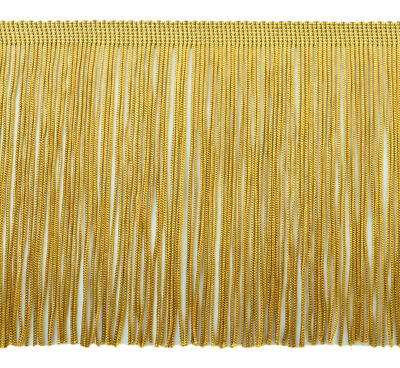 Chainette Fringe Trim 6 inch, Style# CF06, Color# C4 - Antique Gold [5 ...