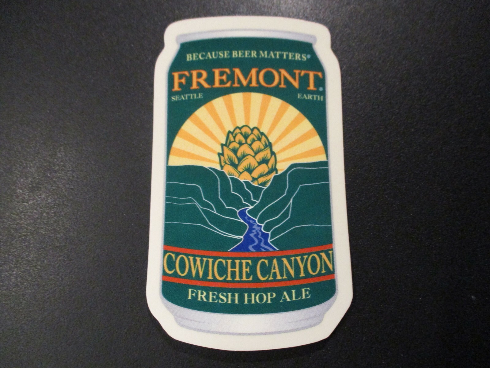 FREMONT BREWING Seattle Cowiche Canyon can STICKER decal craft beer ...