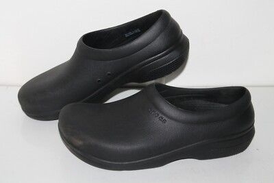 Crocs On-The-Clock LiterRide Work Clogs / Work Shoe, Black, Women's US ...