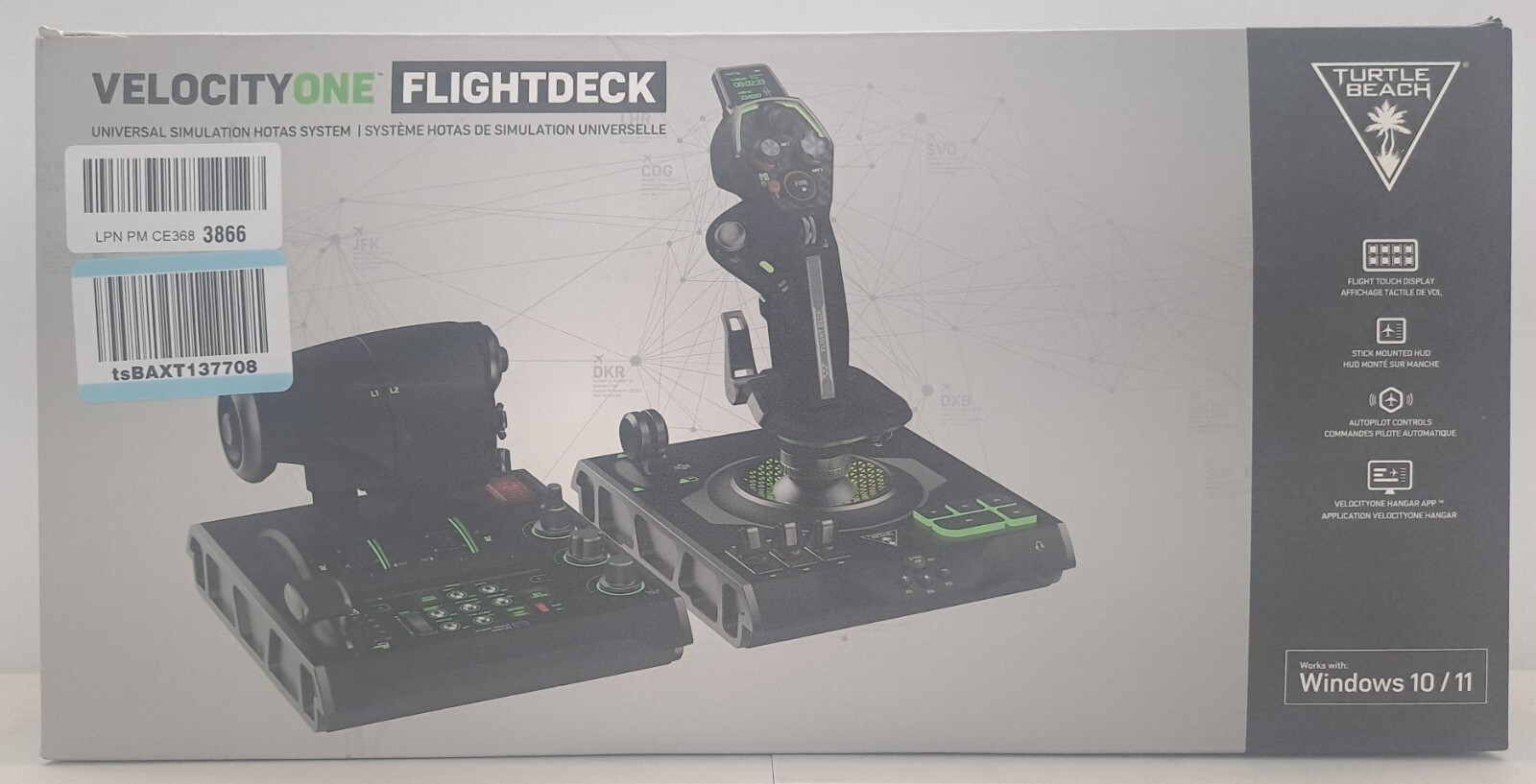 Turtle Beach VelocityOne Flightdeck Universal HOTAS Simulation System ...