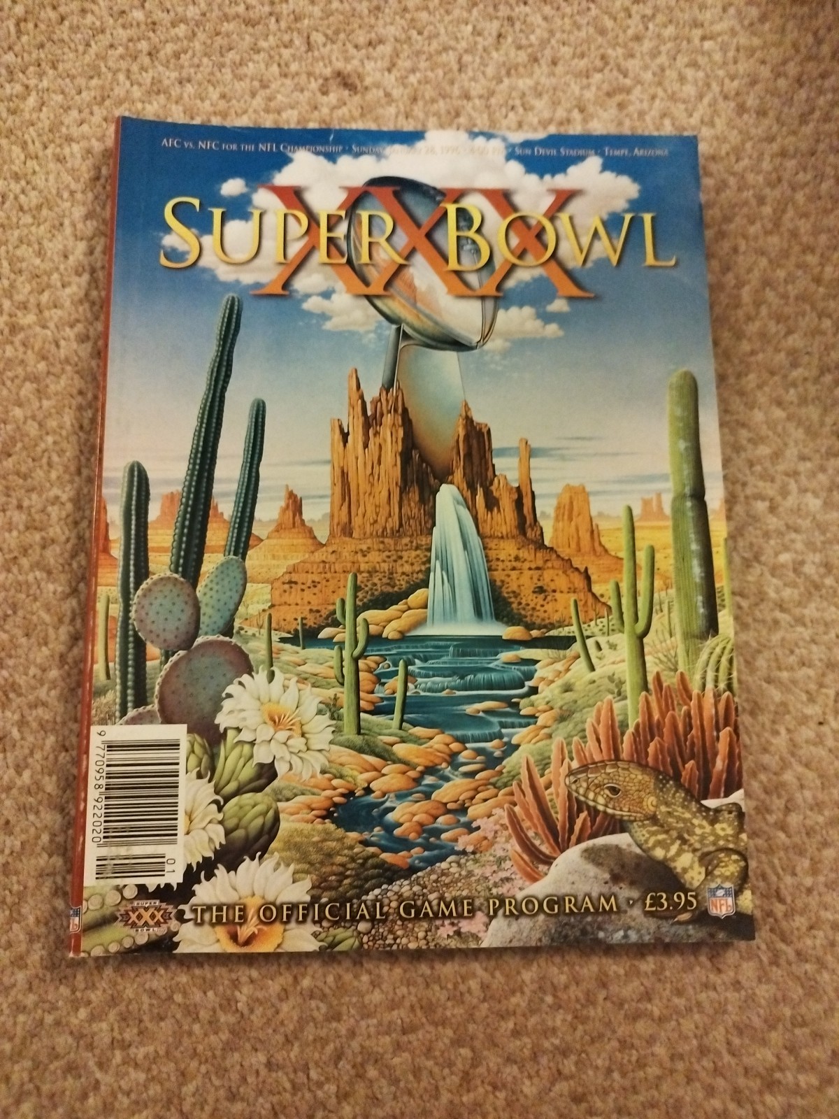 Superbowl XXX Programme Dallas Cowboys V Pittsburgh Steelers, Great ...