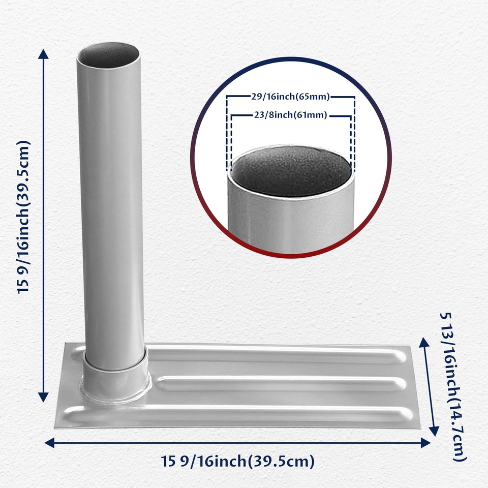 Portable Flag Pole Metal Tire Mount - Versatile Stand for 20/25ft ...