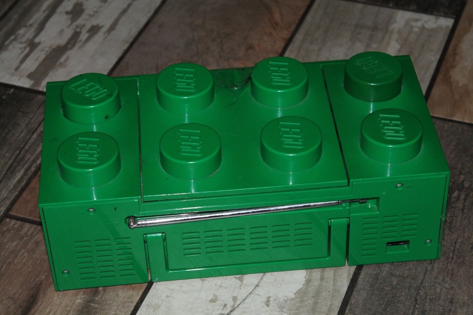 Lego CD Player Green Brick Stereo Boom Box AM/FM Radio *For Parts ...