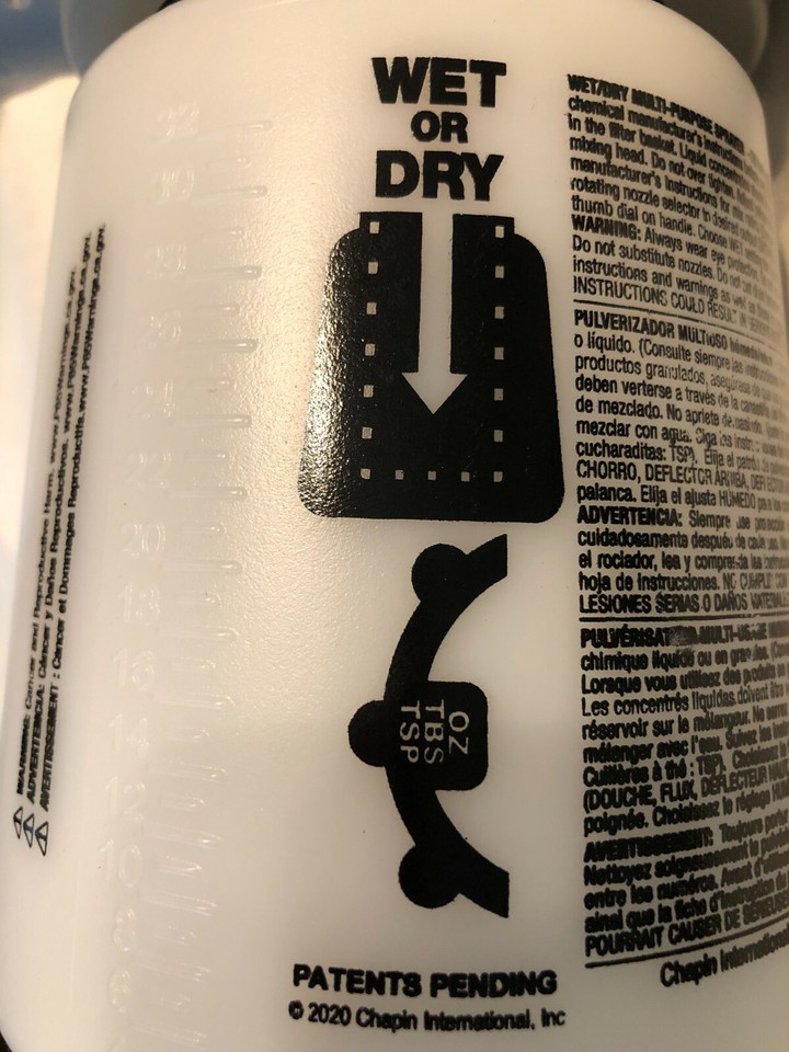 New Chapin Wet & Dry Multi Purpose Hose End 32 oz. Sprayer # G6015 | eBay