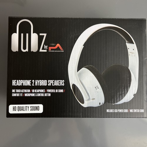 Dubz HD Headphone USB Power 2 Hybrid Speakers Hi Definition Over Ear ...