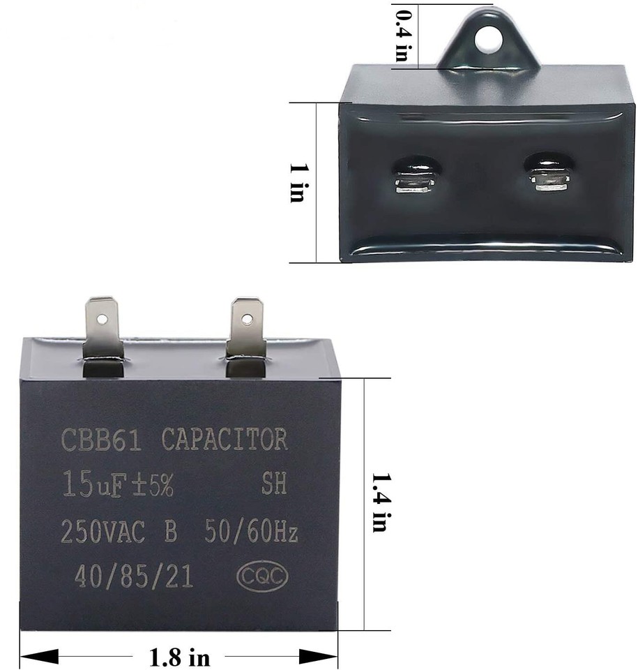 W10613606 Whirlpool Refrigerator Relay Overload Start Capacitor ...