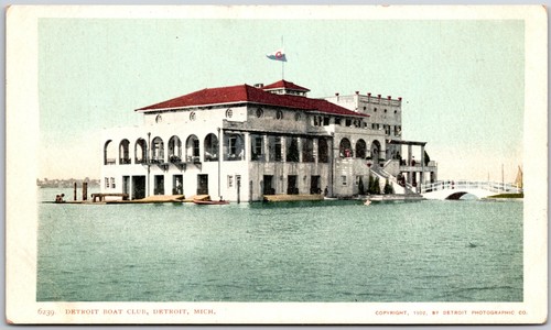 Detroit Michigan MI, Detroit Boat Club, Sailing, Sea Ocean, Vintage ...