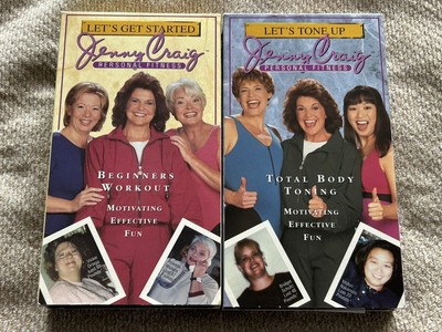 Lot Of 2 Jenny Craig Personal Fitness VHS Tapes Let's Get Started ...