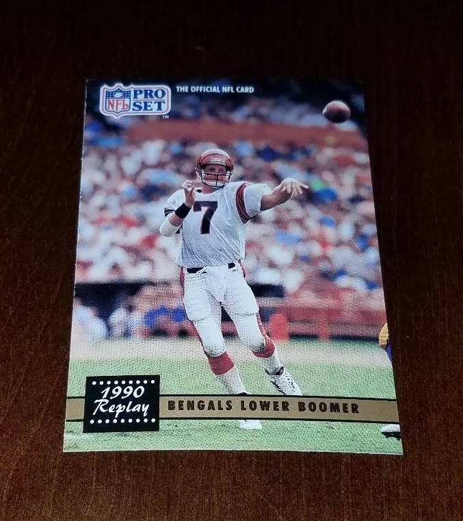 1991 Pro Set Football Card #327 Boomer Esiason Bengals Jim Everett Rams ...