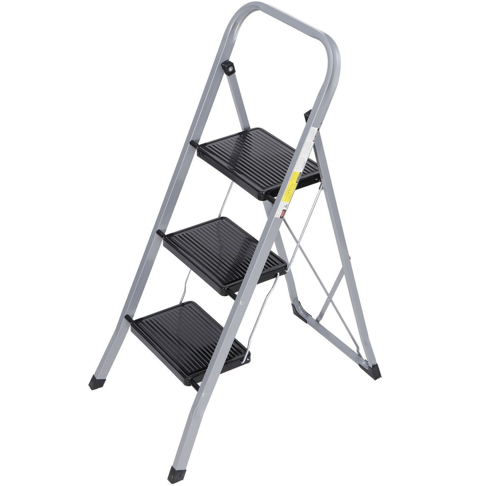 Step Ladder 2/3/4 Folding Lightweight Step Ladder with Wide Anti-slip ...