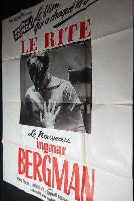 LE RITE ingmar bergman Ingrid Thulin affiche cinema suede 1968 | eBay