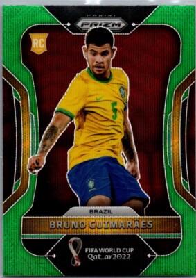 2022 Panini Prizm World Cup Qatar Green Wave`Prizm #27 Bruno Guimaraes ...