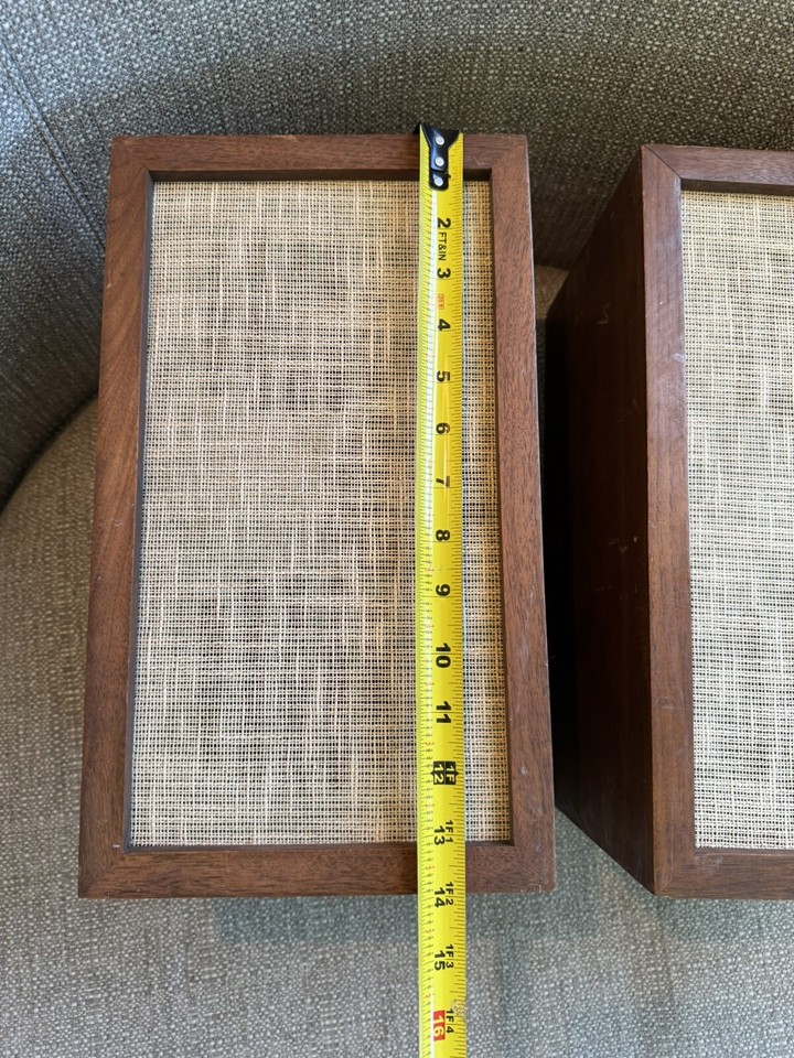 Vintage KLH Model Nineteen Loudspeaker System 19 Kloss Wood Speakers ...