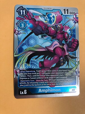 Amphimon P-089 P Foil Digimon CCG | Resurgence Booster NM | eBay