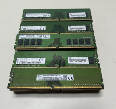 Lot of 50 DDR4 8GB PC4-2666V Desktop Memory RAM Mixed Major Brands | eBay
