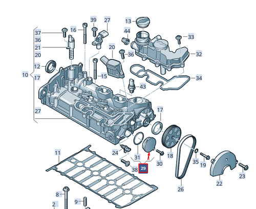NEW AUDI A3 CABRIO 8V CYLINDER HEAD COVER GASKET 04C103335 | eBay