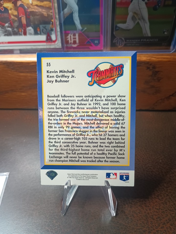 Ken Griffey Jr./Jay Buhner/Kevin Mitchell 1993 Upper Deck Seattle ...