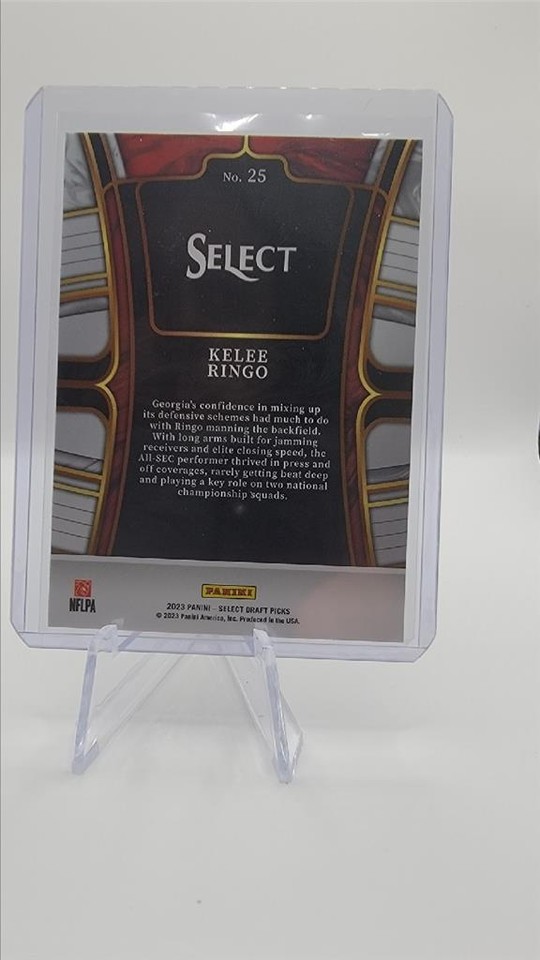 2023 Select Draft Picks Blue Retail Kelee Ringo Rookie Card #25 GEORGIA ...