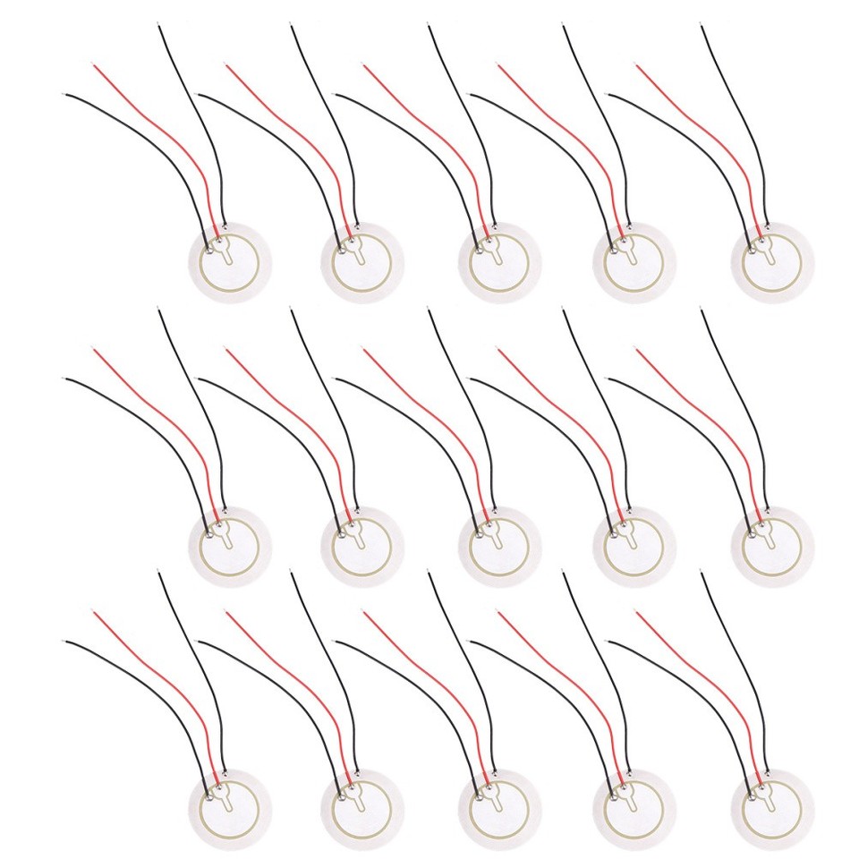 20Pcs Piezo Disc Buzzer Steel for Low Power Consumption Electronic ...