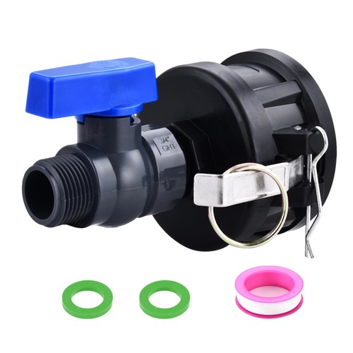 IBC Tote Adapter, 2" Cam Lock for 275-330 Gallon IBC Tote Tank, IBC ...