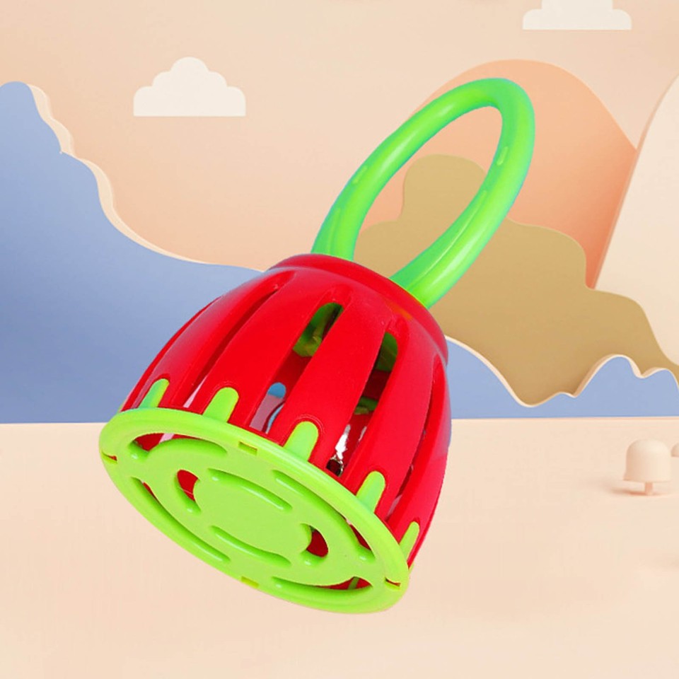 Hand Bell Jingle Rattle Bell Stick Plastic Shaker Hand Jingle Bell Toy ...