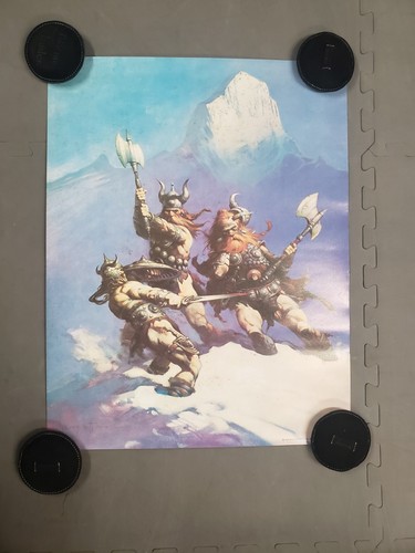Vintage Frank Frazetta Frost Giants Print Poster Posters Snow Mountains ...