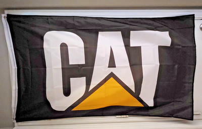 CAT Caterpillar Logo Flag Banner 3x5 ft Mancave Garage Flag MX/SX | eBay
