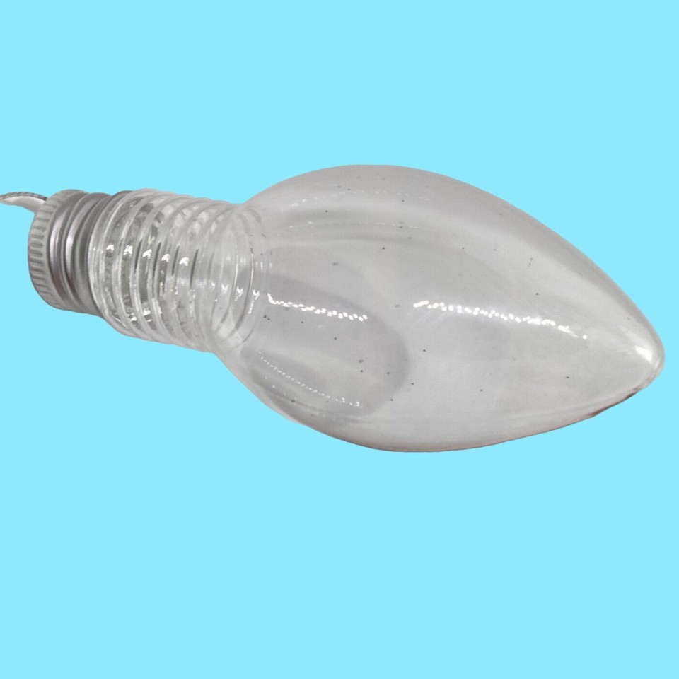 Clear Fillable light bulb Ornament Christmas Holiday Crafts Plastic DIY ...