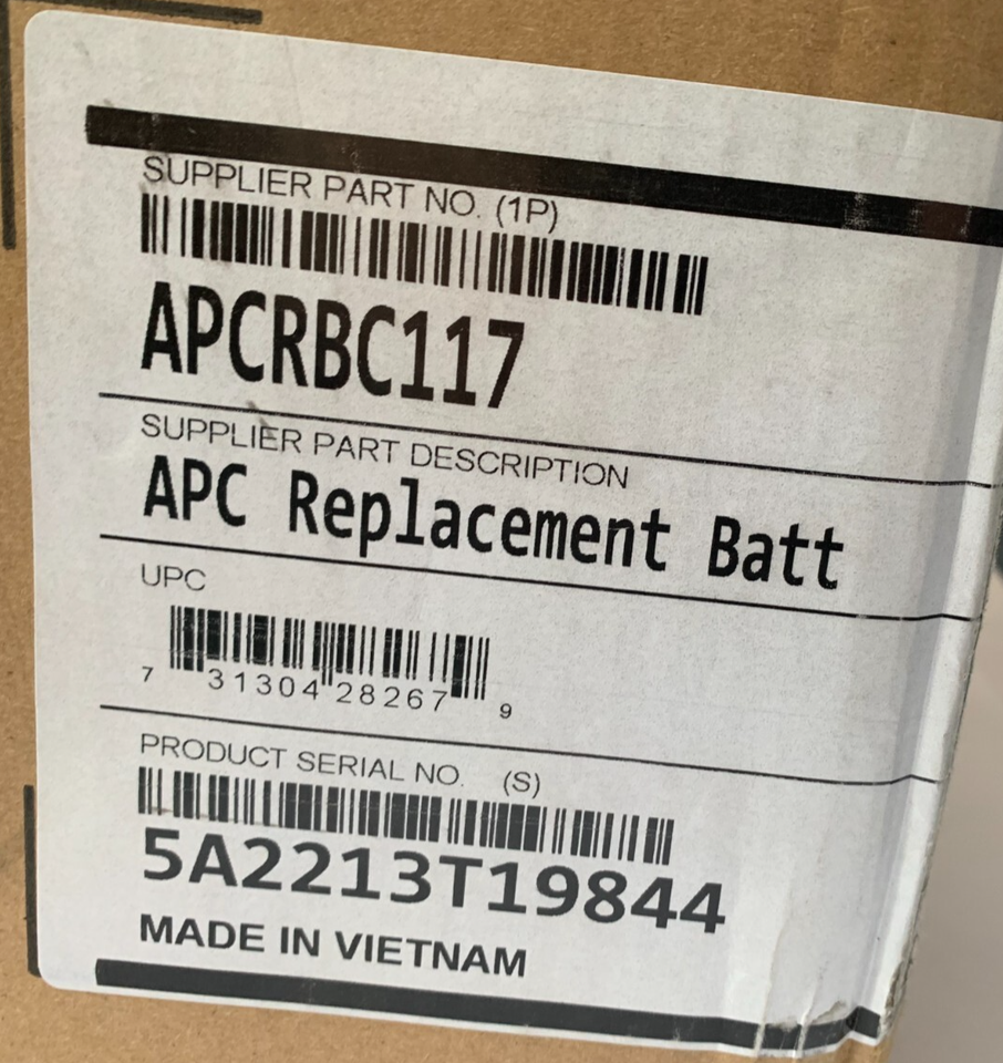 APC RBC117 & RBC118 Remplacement Ups Batterie Cartouche Avec Neuf ...