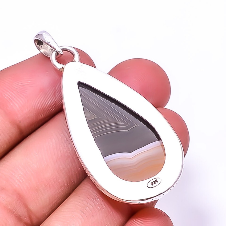 Natural Carnelian -Brazil Gemstone 925 Sterling Silver Pendant 1.95 ...