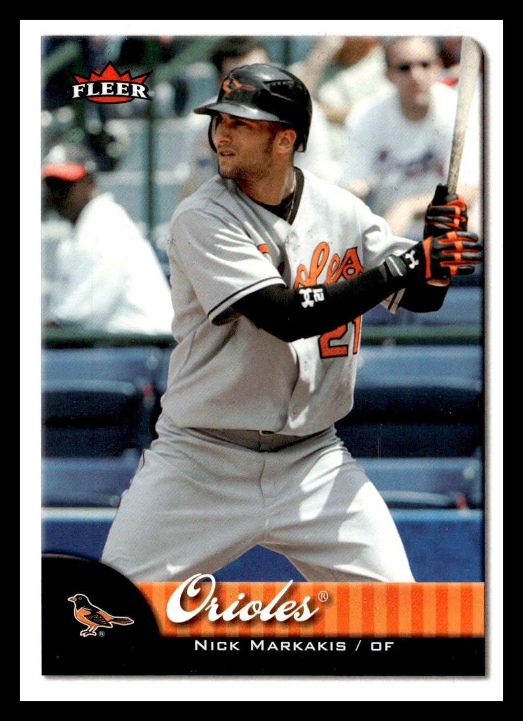 2007 Fleer #292 Nick Markakis Baltimore Orioles Baseball EX | eBay