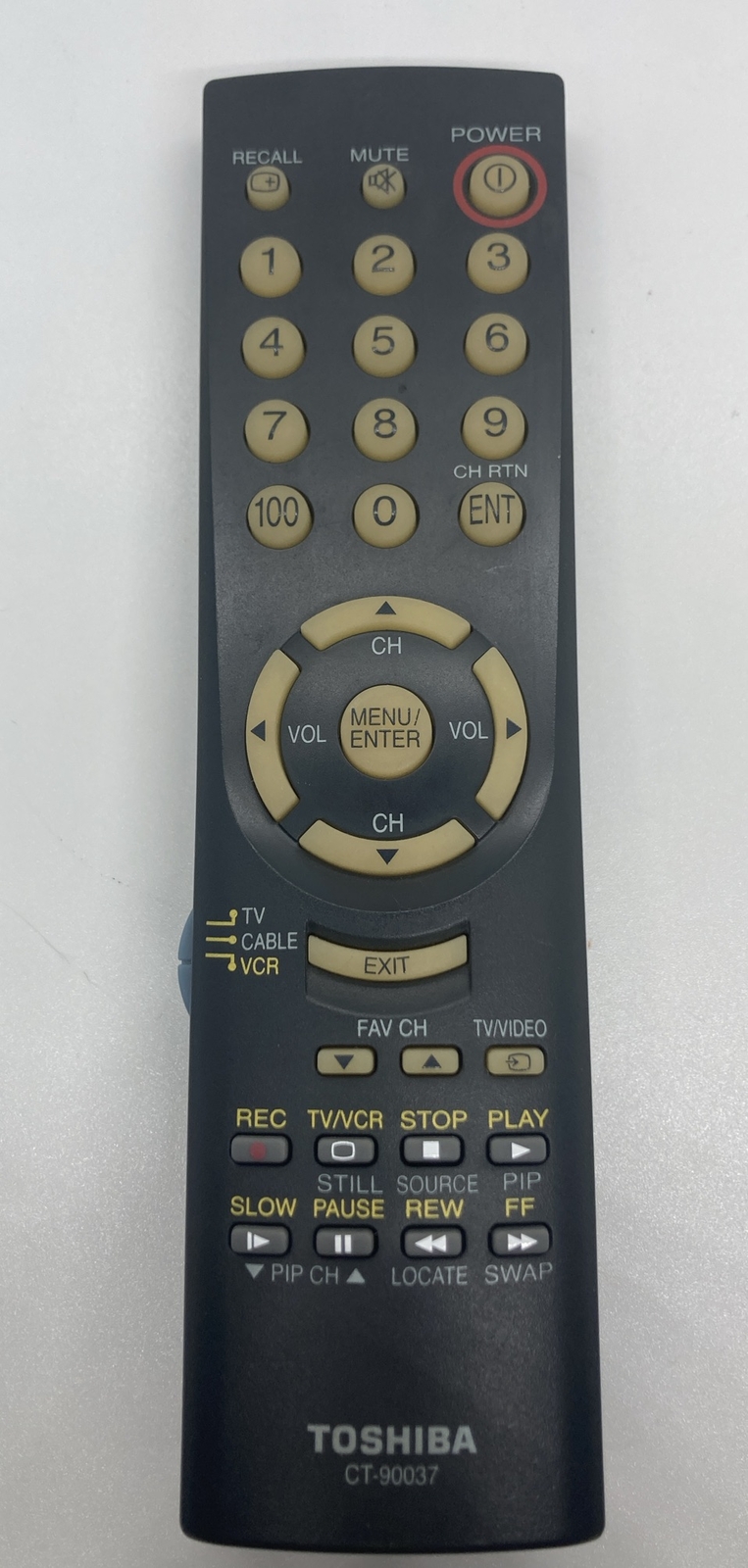 Toshiba CT-90037 TV Remote for 43A10 50A11 50A50 50A50R 50A60 50A60A ...