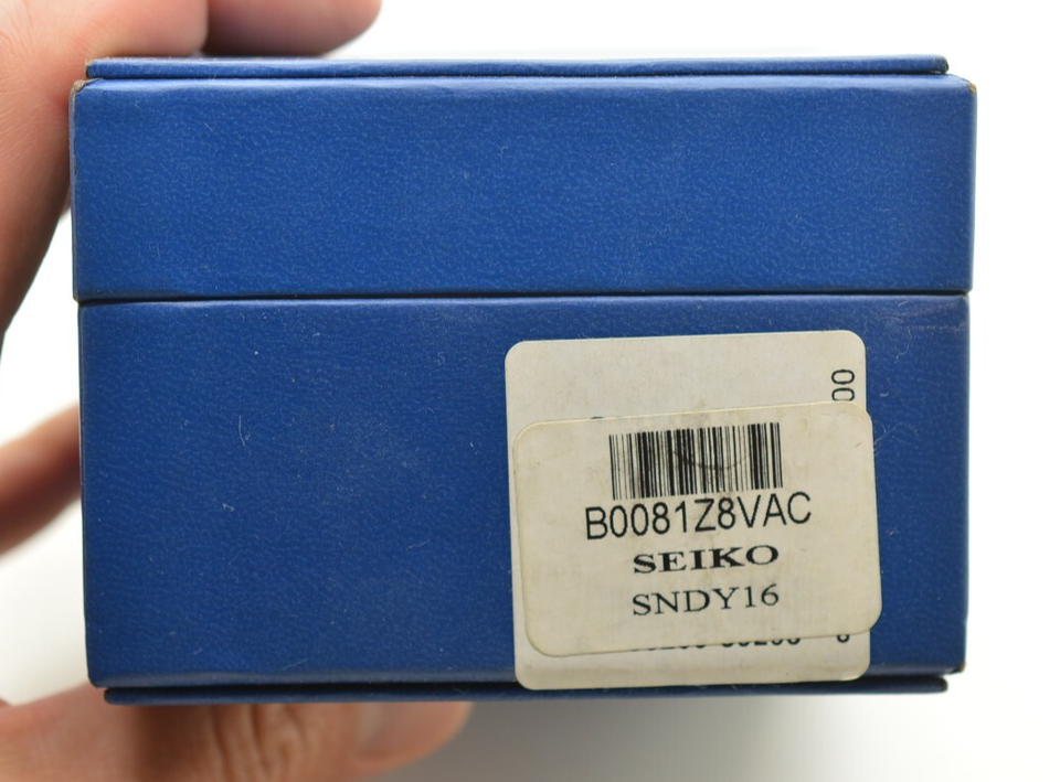 SEIKO Empty Watch Box Blue Presentation Watch Bracelet Case SNDY16 ...