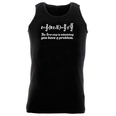 The First Step Is Admitting You Have A Funny Gift Novelty Tank Top Vest ...