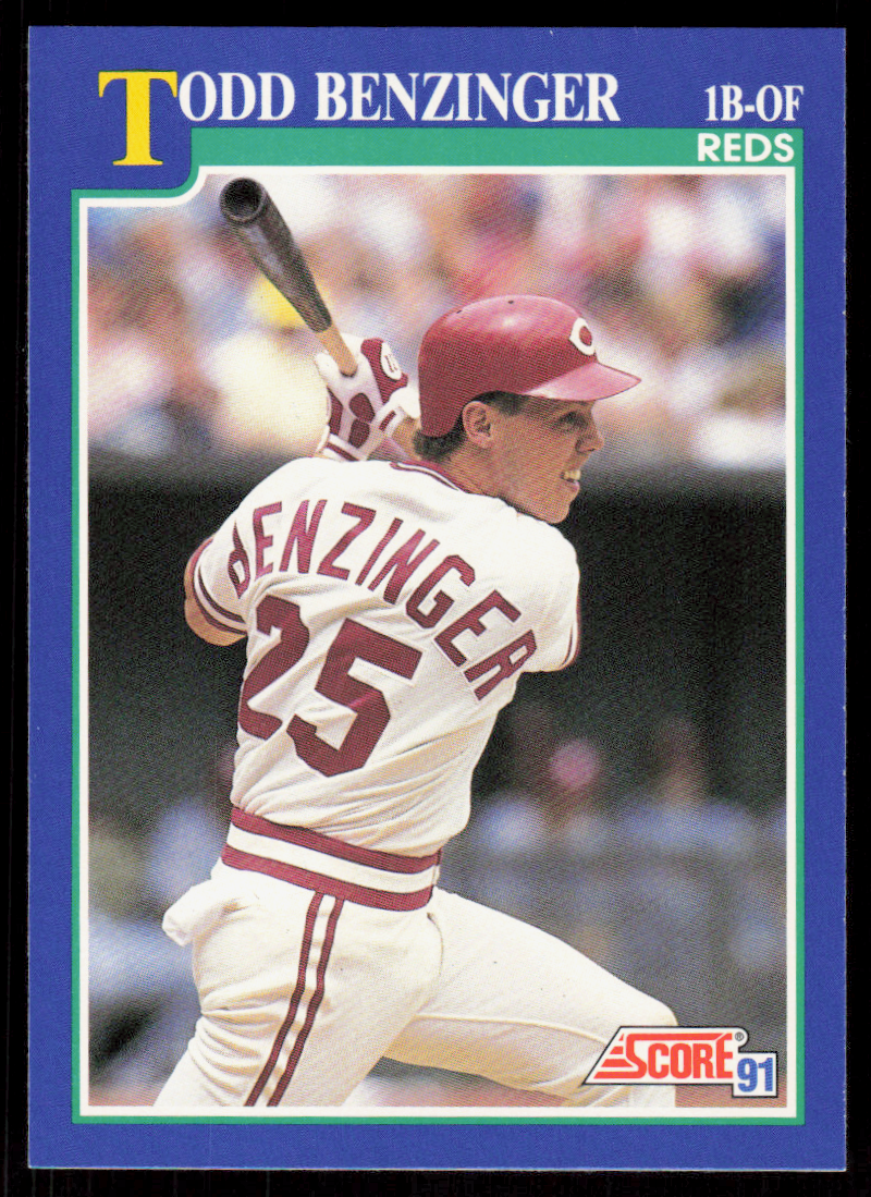 1991 Score 90 Todd Benzinger Cincinnati Reds | eBay
