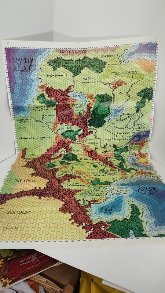 TSR Dungeons & Dragons World of Greyhawk Box Set AD&D Gary Gygax Maps ...