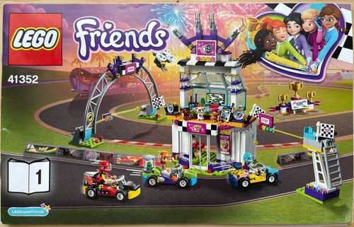 LEGO Friends 41352 The Big Race Day 100% Complete in Mint Condition ...