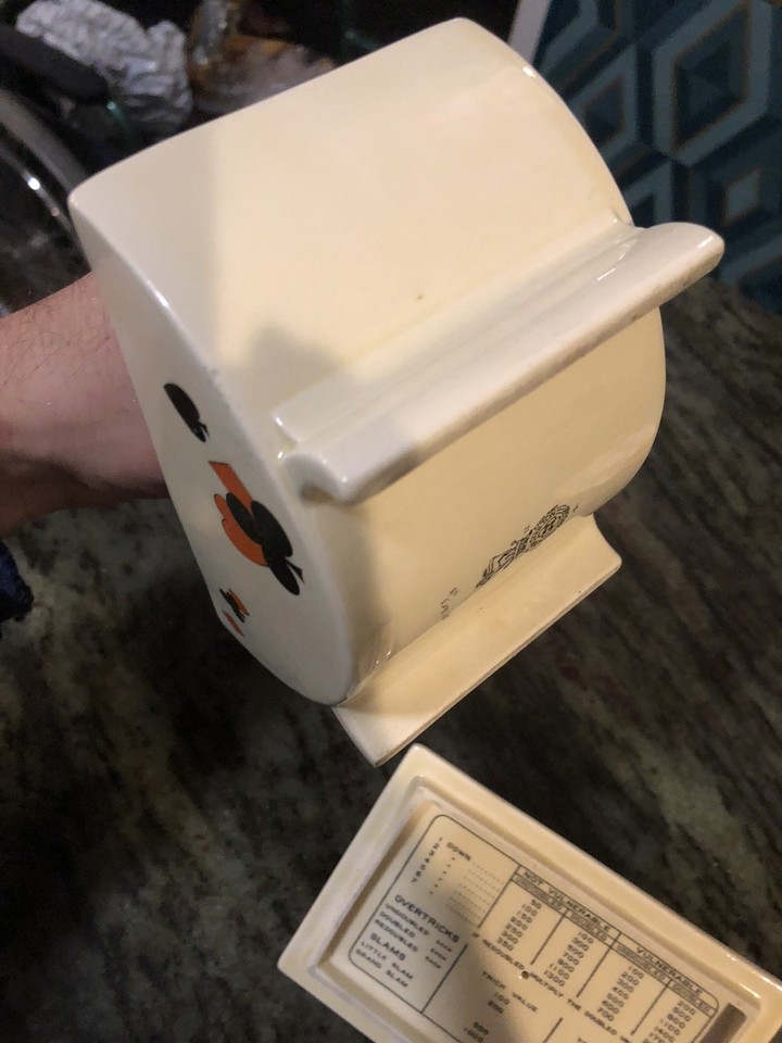 VERY RARE ROYAL DOULTON ART DECO BRIDGE BOX & MINI COASTERS. POTTERY ...