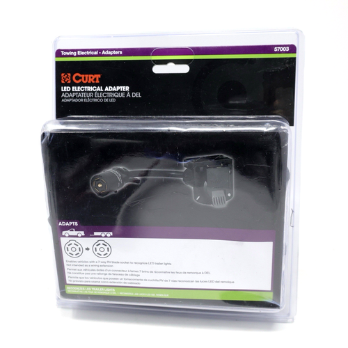 CURT 57003 7-Way RV Blade LED Electrical Adapter (Not a Wiring ...