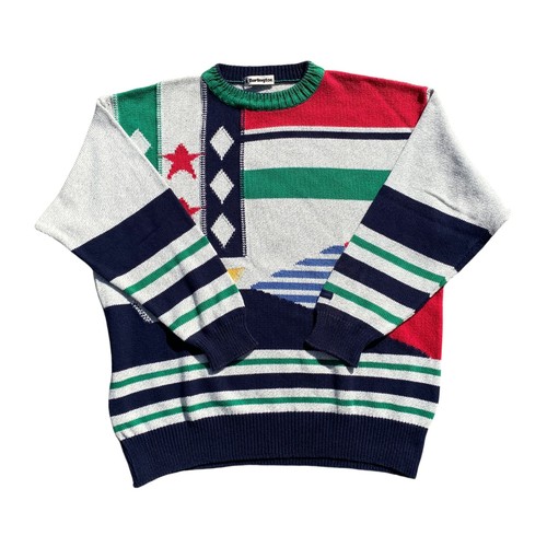 Burlington Sweater 100% Cotton Vintage 90S Made In Italy Size 54 Fits ...