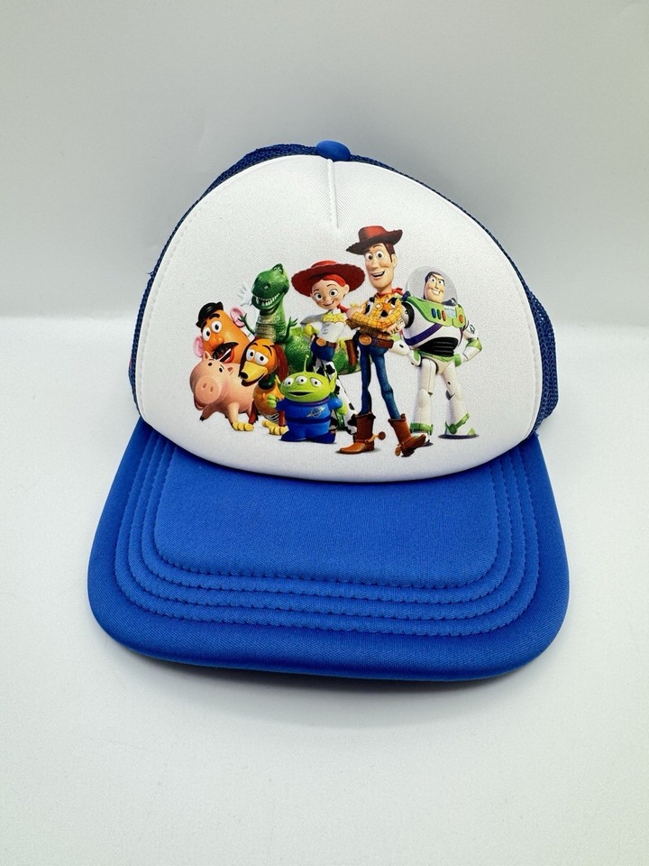 Pixar Toy Story Lids Exclusive Trucker Hat Blue White Snapback Kids ...
