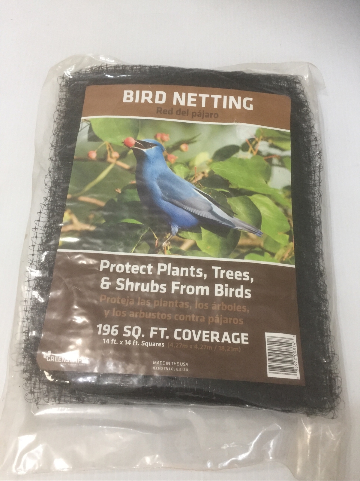 Greenscapes Bird Aviary Netting 14ft x 14ft Protect Plants, Shrubs ...